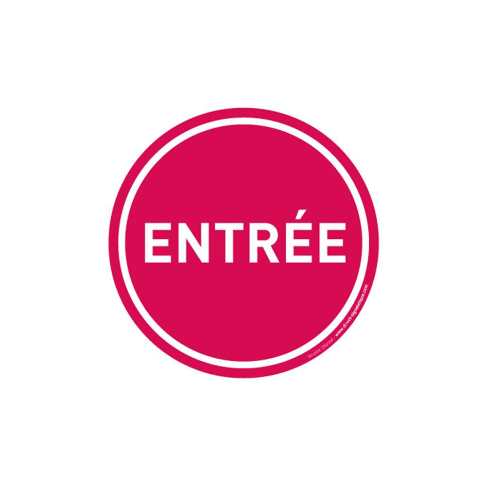 Autocollant pour entrée - Direct Signalétique